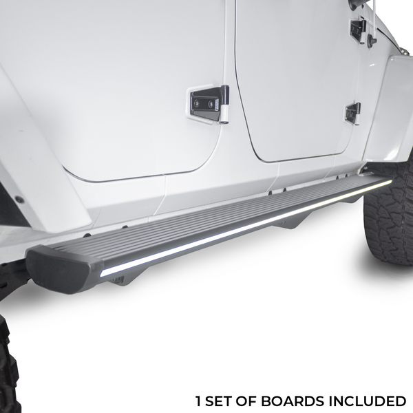 Lumastep M1 Light Up Running Boards | 2018-2023 Jeep Wrangler JLU ...